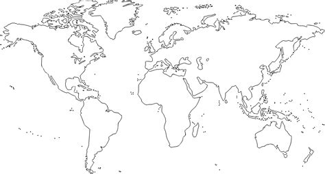 World Map Weltkarte Weltkarte Kontinente Clipart Kostenlos