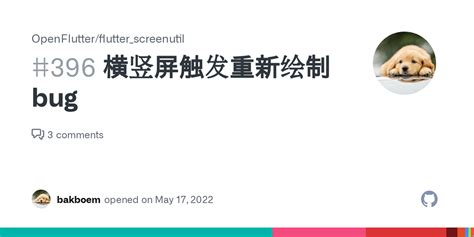 横竖屏触发重新绘制bug · issue 396 · openflutter flutter screenutil · github