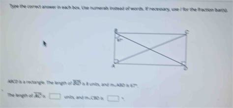 Solved Type The Correct Answer In Each Box Use Numerals Instead Of