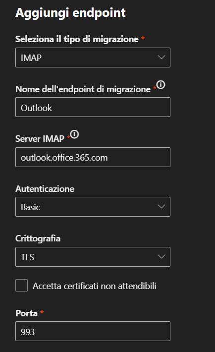 365 To 365 Single Mailbox Imap Migration R Office365