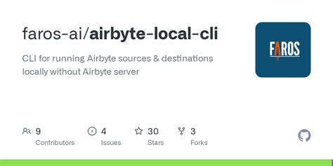 github faros ai airbyte local cli cli for running airbyte sources