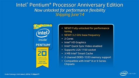 Intel Reveals Its Unlocked Pentium An AMD Killer ETeknix