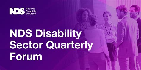 Nds Disability Sector Quarterly Forum November Nds Disability Sector Quarterly Forum November