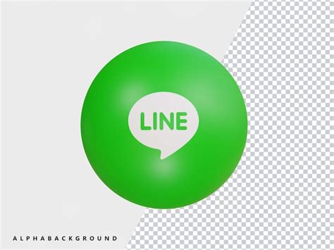 Premium PSD Line Icon D Rendering Transparent