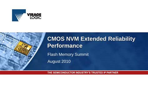 Pdf Cmos Nvm Extended Reliability Performance · Manufacturability Validation Characterization