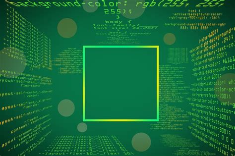Premium Photo Abstract Glowing Green Coding Programming Background