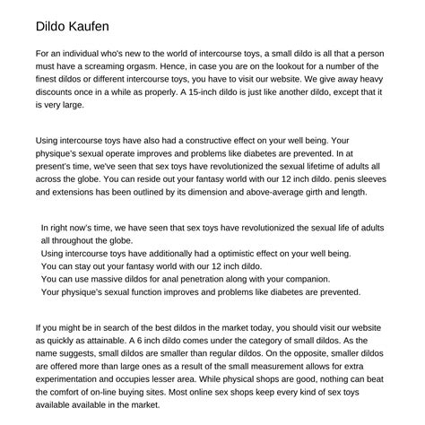 Dildo Kaufentnjiypdfpdf Docdroid