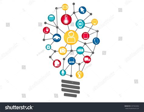 Internet Things Iot Concept Vector Illustration Stock Vector Royalty Free Shutterstock