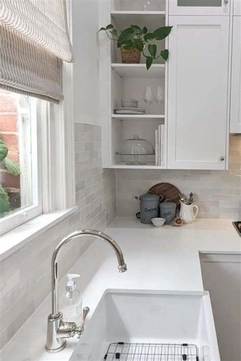 Kitchen Spashblack Featuring Beaumont Tiles Safi White Structured Gloss Tile In 2024 Beaumont