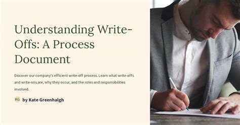 Understanding Write Offs A Process Document