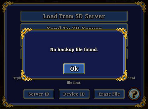 I Have A Backup From Before My PC Crash Why Isn T This Working R Sodadungeon