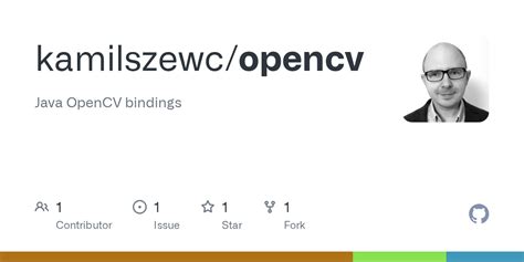 Github Kamilszewcopencv Java Opencv Bindings