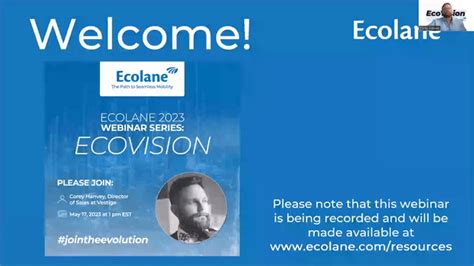 Ecolane Webinar Series Ecovision