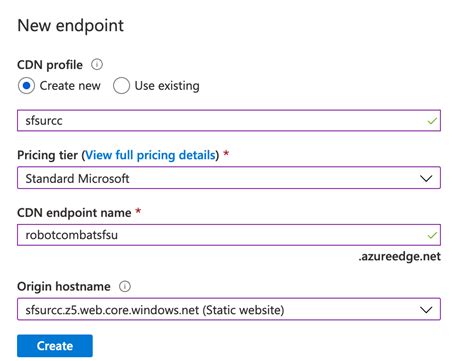 generic we couldn t create your cdn endpoint error when trying to