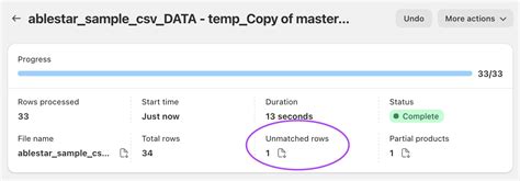 Unmatched Rows On Spreadsheet Upload Ablestar Help Center