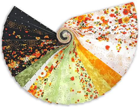 Robert Kaufman Cascading Flowers Flowerhouse Roll Up 40 Strip Roll