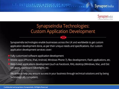 Synapseindia Technologies Custom Software Development Ppt Social Networking Internet