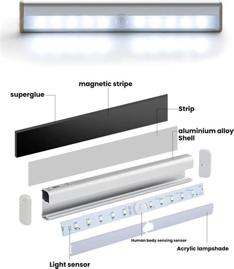 Seagenck Luces Inalámbricas Para Autocaravanas Barra De Luces Con