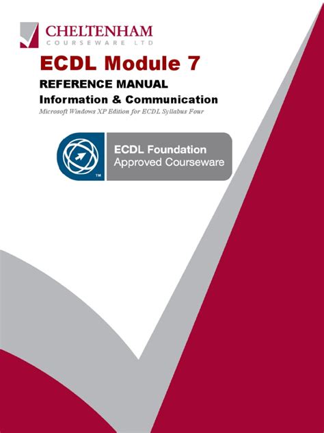ecdl module 7 reference manual information and communication pdf