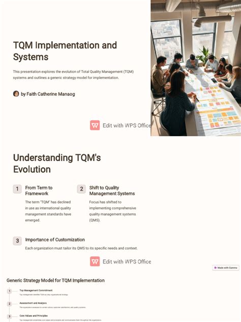Tqm Implementation And Systems Pdf Quality Management System