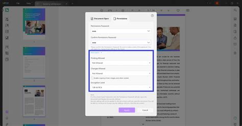 Change Permissions On PDF With Without Password UPDF