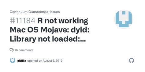 R Not Working Mac Os Mojave Dyld Library Not Loaded Rpath