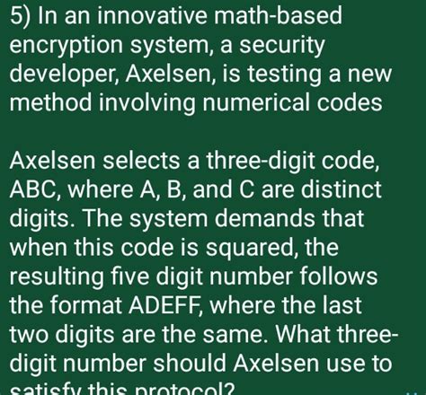 5 In An Innovative Math Based Encryption Studyx