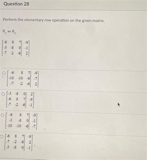 solved evaluate the determinant of the given matrix