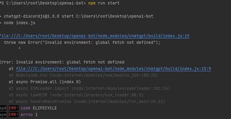 Error When Npm Start · Issue 15 · Onury5506discord Chatgpt Bot · Github