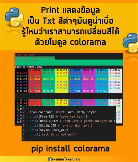 เขียน python แสดงผล print แสดงข้อมูล เขียนโค้ดยามว่าง