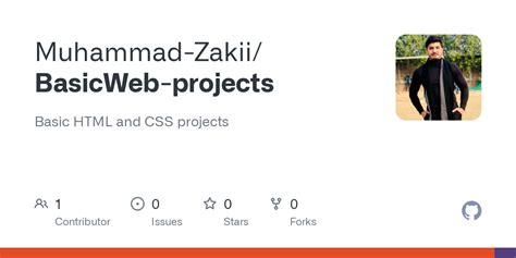 Github Muhammad Zakii Basicweb Projects Basic Html And Css Projects