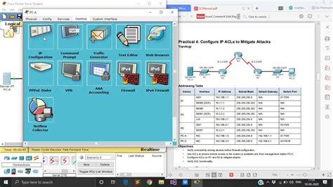 prac4 1 configure ip acls to mitigate attacks ty bsc it youtube