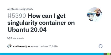 How Can I Get Singularity Container On Ubantu 2004 · Issue 5390