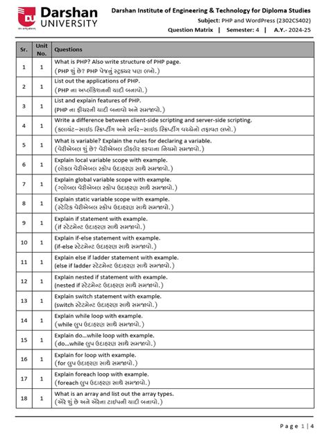 Php Question Bank Pdf