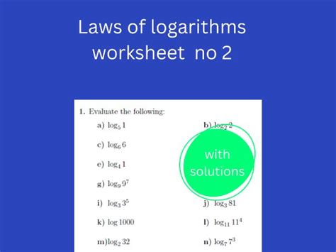 Log Rules Worksheet Worksheets Library