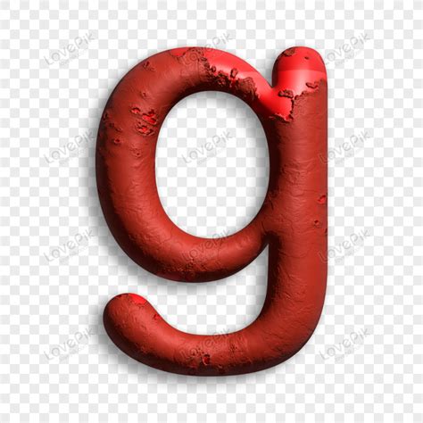 추상 빨간색 3d 소문자 G Png 일러스트 무료 다운로드 Lovepik