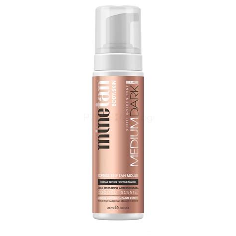 MineTan Medium Dark Express Self Tan Mousse Автобронзанти за жени ...