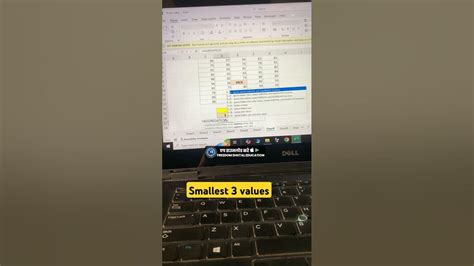 Smallest 3 Values In Excel ️ Excelformula Exceltips Newexcel