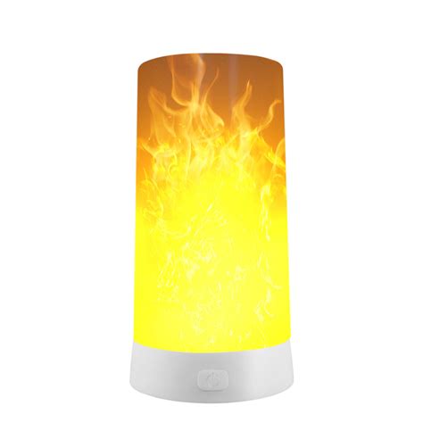 Led Flame Effect Fire Light Bulb Usb Charged Flick Grandado
