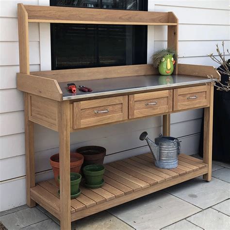 Diy Potting Bench Plans Build Your Own Garden Workstation Step By