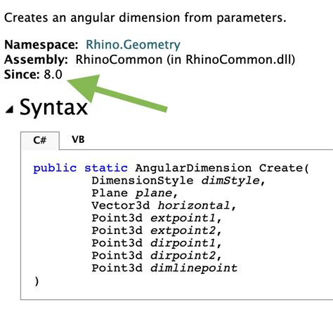 Rhino API C AngularDimension Rhino Developer McNeel Forum
