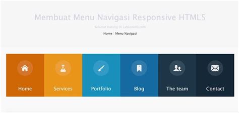 Menu Navigasi Responsive HTML Membuat Tampilan Web Lebih Keren