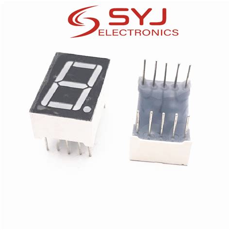 5 Pcs 7 Segment 0 56 In Common Cathode 1 Bit Digital Tube 0 56 Inch 0 56in Red Led Display Led