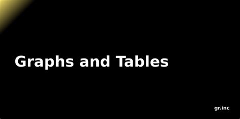 graphs and tables general reasoning