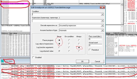 ida record all calls to specific function olly x64dbg reverse