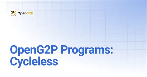 openg2p programs cycleless openg2p docs