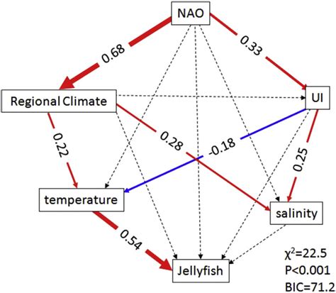 Path Diagram Showing Direct And Indirect Effects Of Climate Related