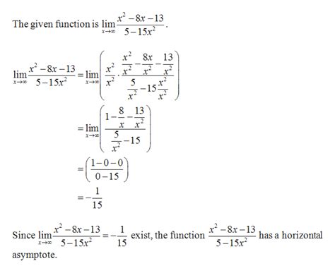 Answered A Function Is Said To Have A Horizontal… Bartleby