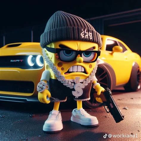 Spongebob Hellcat Drip Spongebob Pfp Drippy Cartoon Pictures Swag