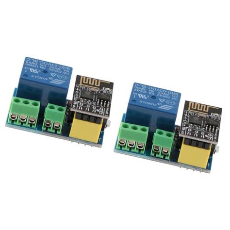 Promo 2x WiFi Relay Module ESP8266 ESP 01S App Controller 1 Channel For Smart Home Diskon 33 Di